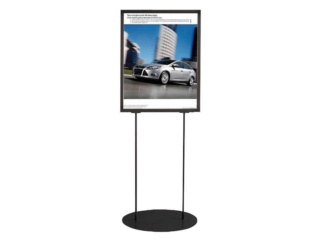 Oval Based Poster Stand – Vista USA