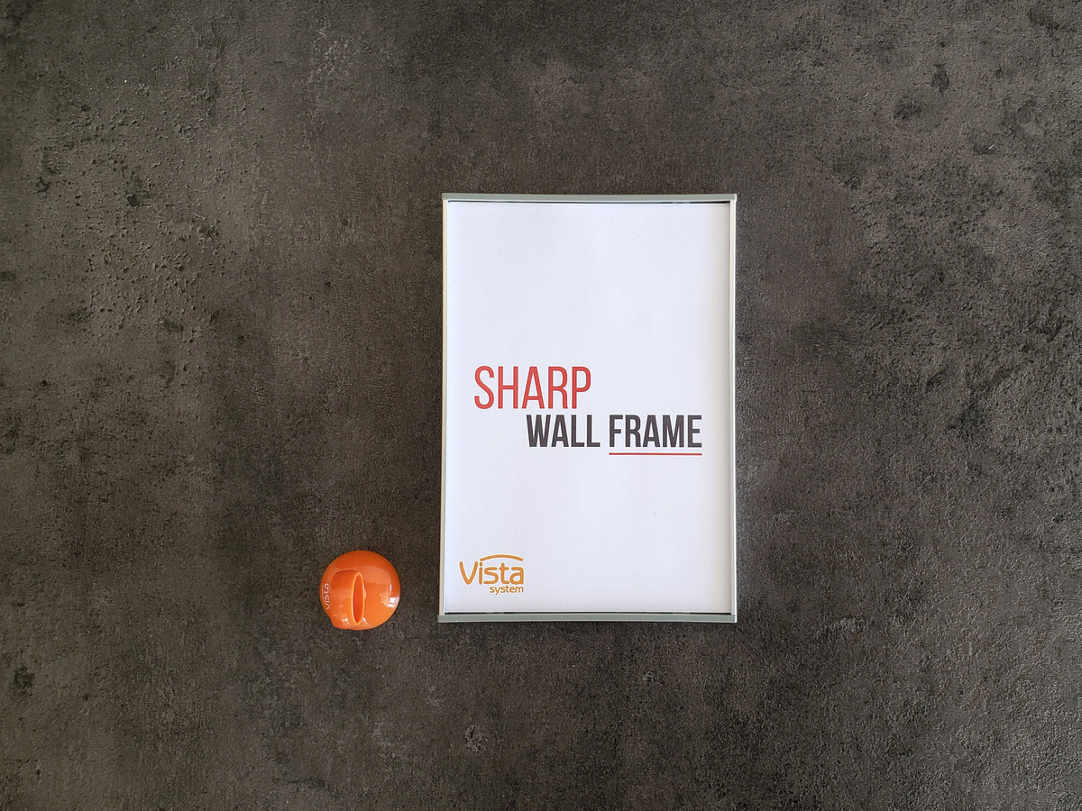 Wall sign, Sharp (Widths: A7-A5) – Vista USA